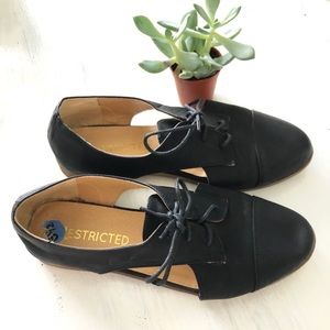 Restricted | Shoes | Restricted Black Oxford Flats | Poshmark